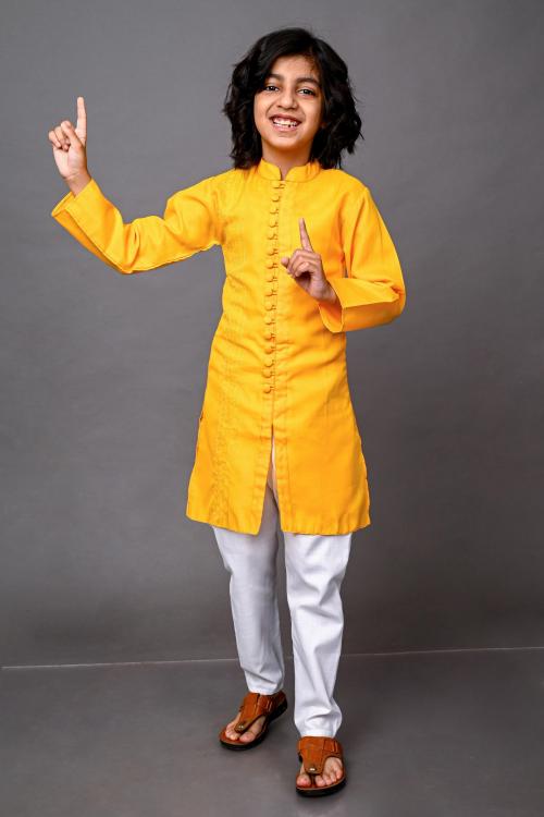 Buy Vesham Boys Purple Cotton Blend Single Kids' Ethnic Sets Online at ...