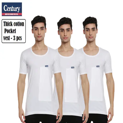 Buy Sasta sales Pocket Vest For Men | Half Sleeve White Ganji Jeb Wali ...