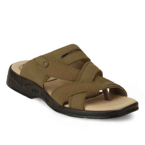 Buy Red Chief Black Leather Slippers for Men Online at Best Prices in ...