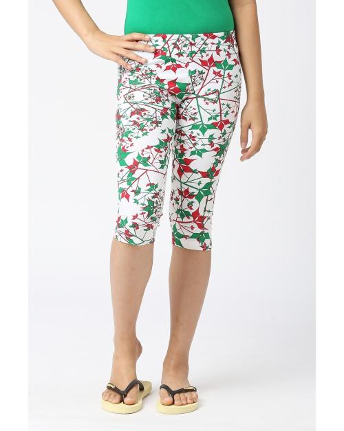 Buy SINI MINI Girls All Over Printed Capri( Pack of 1) Online at Best ...