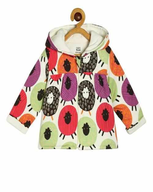 Buy MINI KLUB Baby Girls Multi Cotton Jacket Online at Best Prices in ...