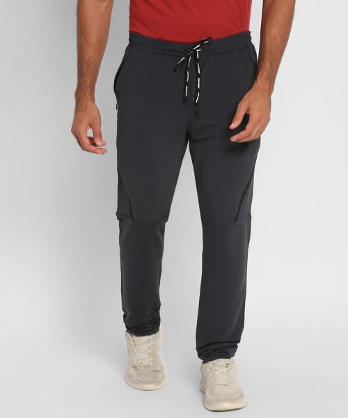 Buy Furo by Redchief S-Grey Solid Narrow Fit Polyester Sports Track ...