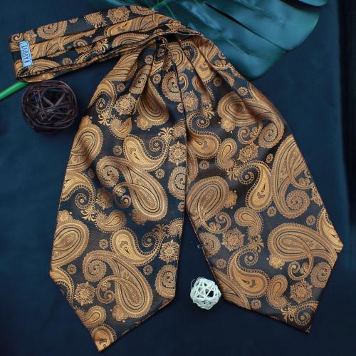 Buy Kavove The Royal Paisley Black Cravat Online at Best Prices in ...