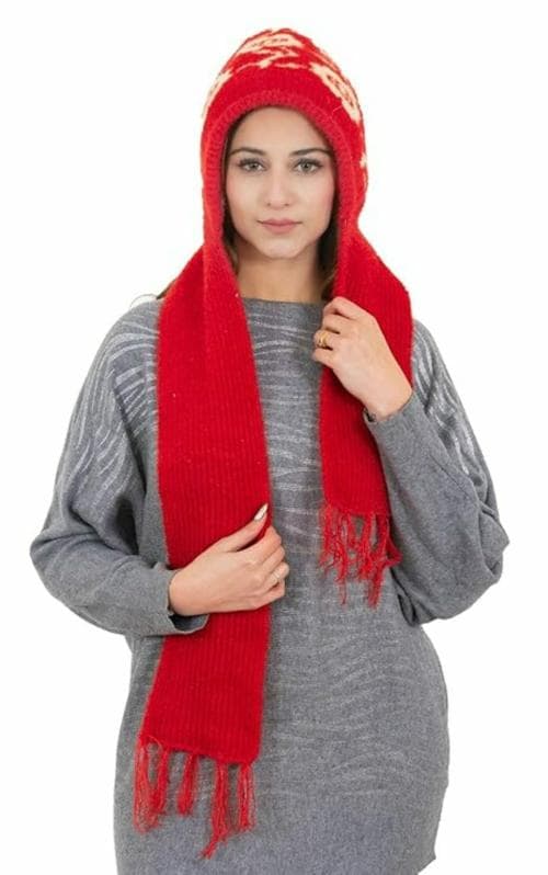 Buy AMOLDO Women's Soft Knitted Winter Warm Woolen Cap with Woolen ...