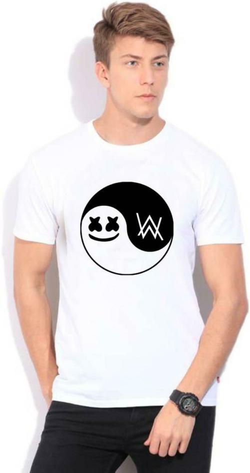 Buy Tee Gallery Men Whute Printed Pure Cotton T-Shirt - XXL Online at ...