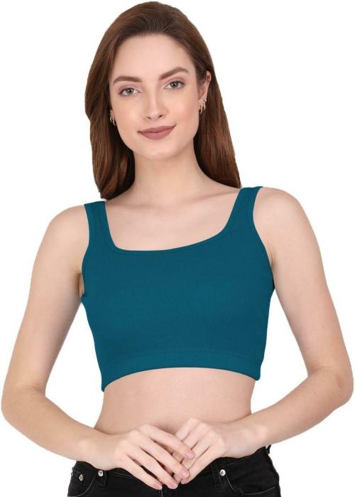 Buy THE BLAZZE_Women Cotton Blend Blue Crop Top_XXL Online at Best Prices in India - JioMart.