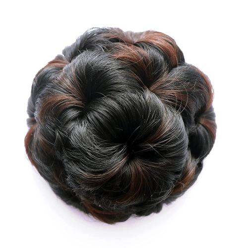 Buy Navmav Black Synthetic Artificial Bun Hair Extension (Women) Online ...