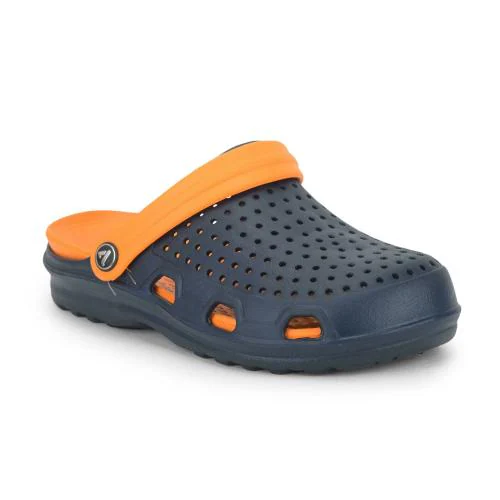 Buy Aqualite Mens Navy Blue, Orange Clogs Online at Best Prices in ...