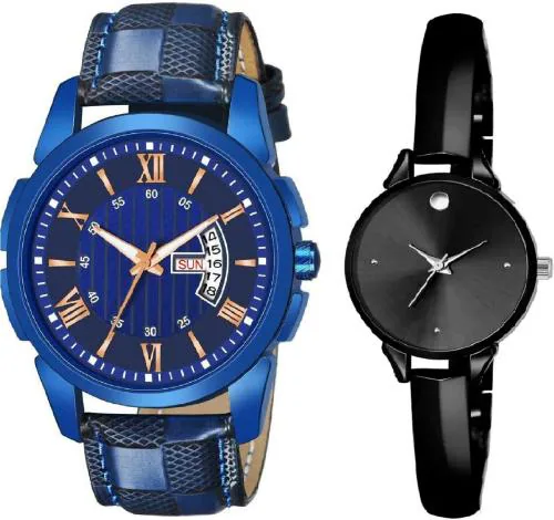 Buy Blutech Analog Blue, Black Dial Blue Strap Watch For Men And Women ...