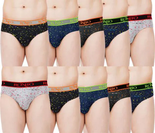 Buy Romio Men's Cotton Regular Breif (Pack of 10) Online at Best Prices in India - JioMart.