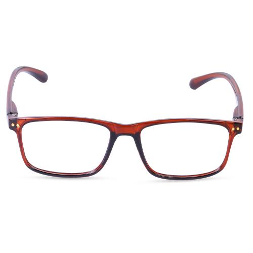 Buy Freddy Brown Unisex Blue Cut Anti Reflection Glasses Full Frame ...