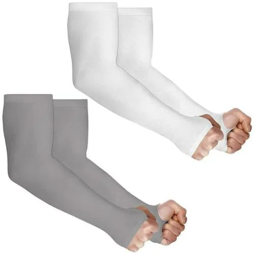 Buy Shirsh UV Sun Protection Arm Sleeves With Thumb Hole For Summer ...