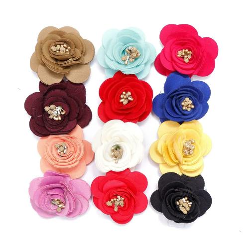 HONBON Handcrafted Fabric Multicolor Flower Designer Brooches For ...