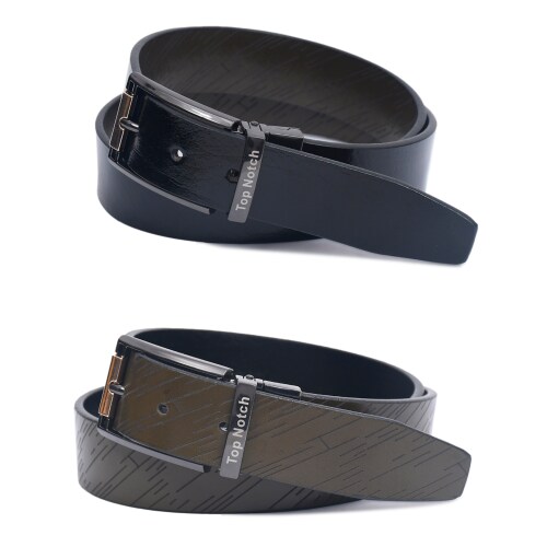 Buy Top Notch Men Genuine Leather reversible belt for office purpose ...