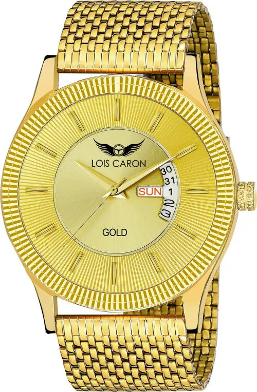 Buy LOIS CARON LCS-8442 ORIGINAL GOLD PLATED DAY & DATE FUNCTIONING ...