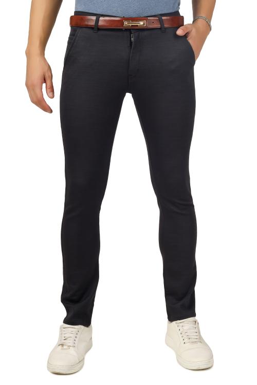 Buy tdi Men's Slim Super Stretch Cotton Jeans Dark Grey Color Online at ...