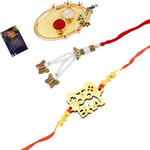 Buy Paola Multicolor Mauli Thread Rakhi Rakhi Roli Chawal Raksha ...