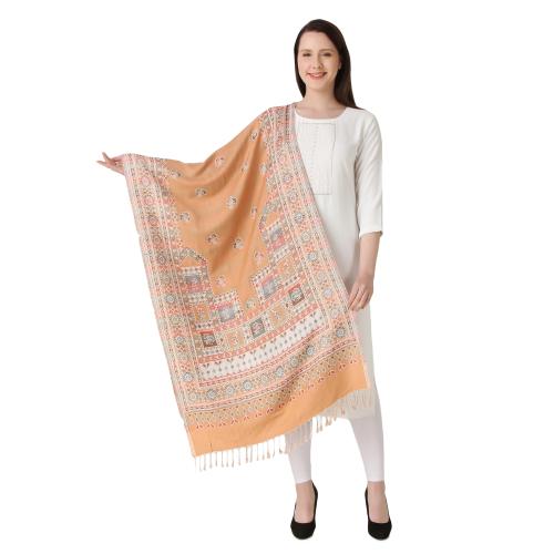 Buy EVAZ Stylish Woolen Stoles For Women's -Camel Online at Best Prices ...