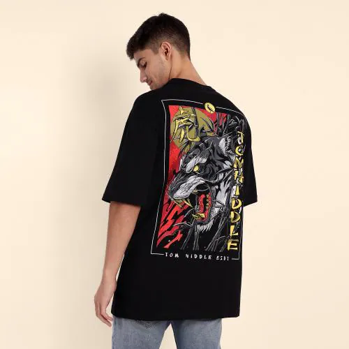 Buy Tom Hiddle printed Premimum Over size and Loose fit cotton Tshrits ...