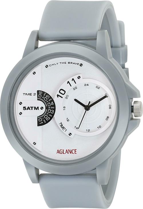 Buy Aglance Analog White Dial Grey Strap Watch For Boys (FT3140) Online ...