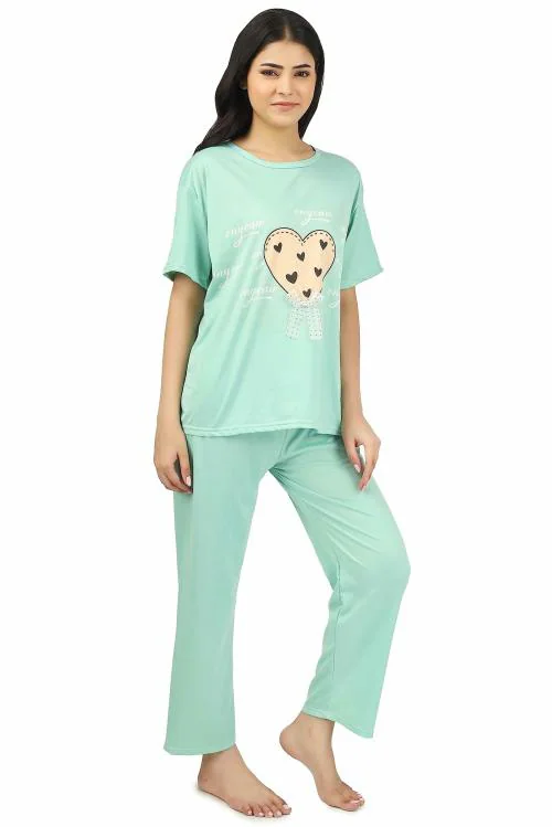 Buy AUREA Night Suit Set for Women | Cotton Printed Night Suit ...