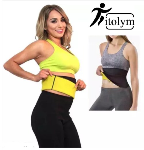 Buy FITOLYM Unisex Hot Body Shaper Neoprene Slimming Belt Tummy Control ...
