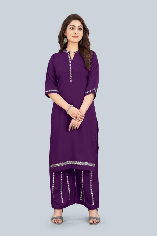 Buy Helwin Desiner Women Kurta Palazzo Set Online at Best Prices in ...