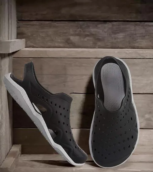 Buy CLYMB Crok Black Lightweight,Comfort,Summer,Trendy,Walking,Outdoor ...