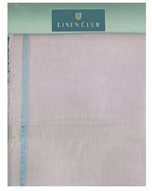 Buy Linen Club Men Pink Solid Linen Shirt Fabric Online at Best Prices ...