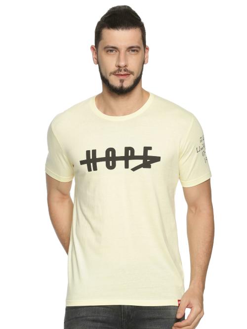 Buy MASH UNLIMITED Solid Men's Round Neck White Tshirt Online at Best ...