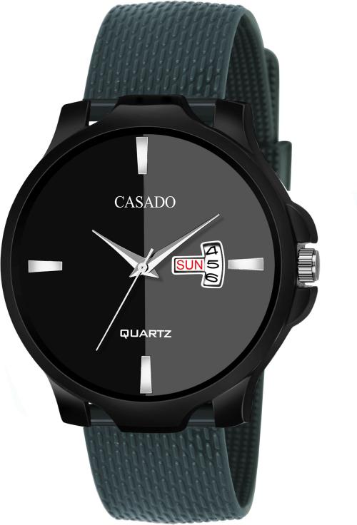 Buy Casado Analog Black Dial Grey Strap Watch For Men (Csd-364-Black ...
