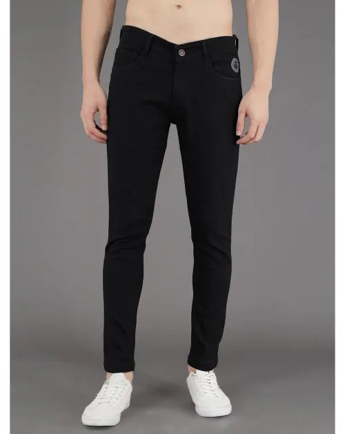 Buy PODGE Men's Slim Fit Black Jeans Online at Best Prices in India - JioMart.