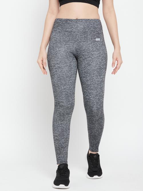 Buy Clovia Women's Grey Solid Polyester Single Tights Online at Best ...