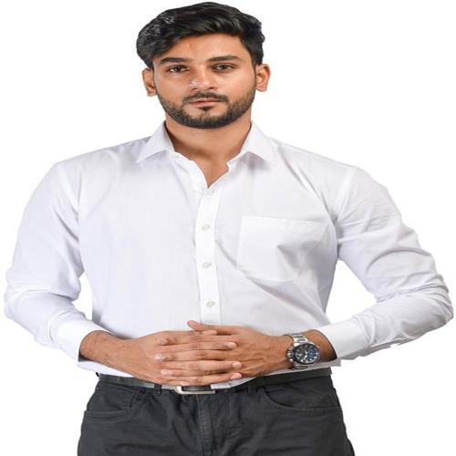 Buy MAN-CHESTER Men Solid Formal White Shirt () Online at Best Prices ...