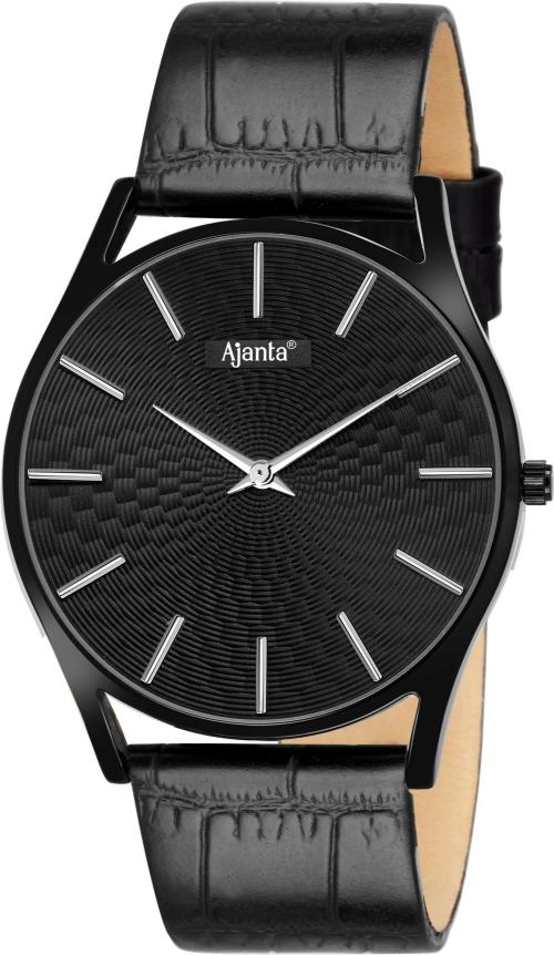 Buy Ajanta Quartz Analog Silver Dial Blue Strap Watch For Men Online at ...