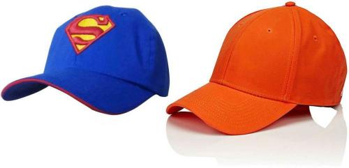 Buy Babji Men Orange Cotton And Superman Blue Cap(Pack of 2) Online at Best Prices in India ...