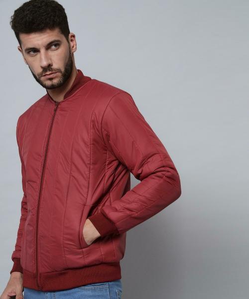 Buy Christy World Men MAROON Quilted Jacket Online at Best Prices in ...