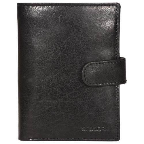 Buy Sassora Genuine Leather Black RFID Large Notecase with 12 Card ...
