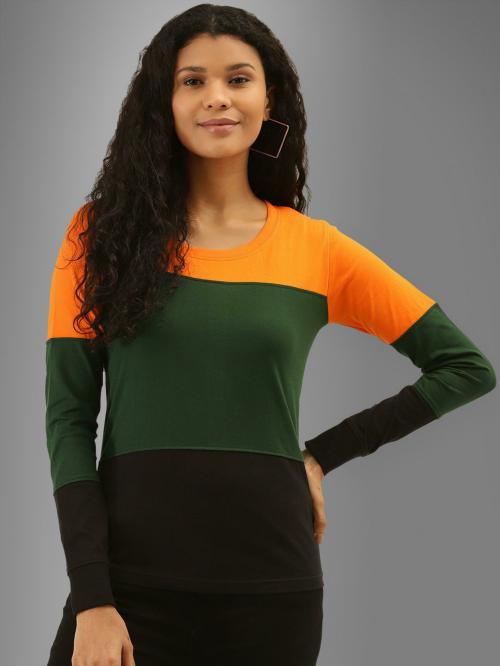 Buy The Dry State Women Pink Colorblock T-shirt Online at Best Prices ...