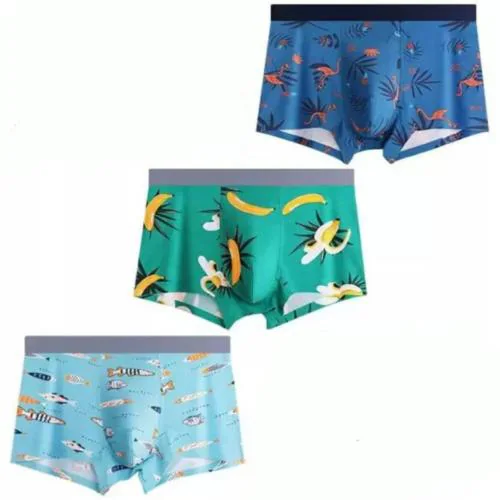 Buy PRINTED MULTICOLOR TRUNKS FOR MEN (pack of 3) 100 Online at Best ...