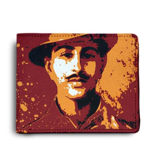 Buy Shopmantra Canvas Shaheed Bhagat Singh Printed Wallet (BT00000065 ...