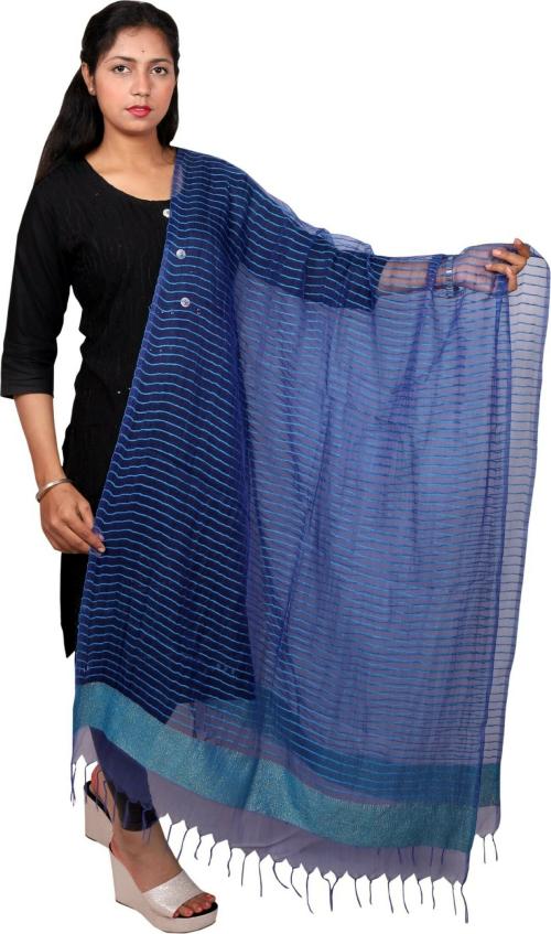 Buy Urban Desi - Fashion Forward Bhagalpuri Silk Striped Women Dupatta ...
