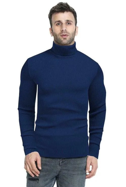 Buy DENIMHOLIC Cotton Turtle Neck Sweaters for Men, high Neck Sweaters ...