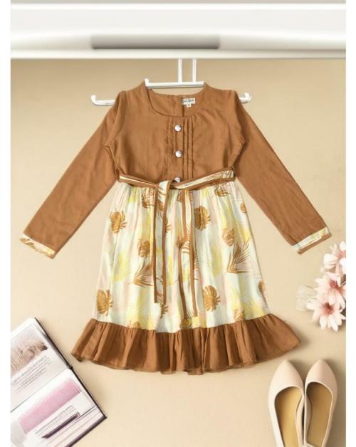 Buy Bella Moda Girls Fit And Flair Casual Wear Dress Online at Best ...