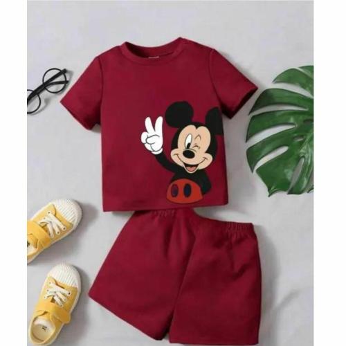 Buy Reydaw Cotton Blend Short Sleeves Cartoon Printed Fancy Stylish ...