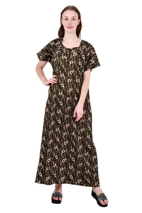 Buy SDGP Women's Cotton Printed Nighty / Night Wear/ Super Soft Sleepwear Nighty/Maxi/Nightgown ...