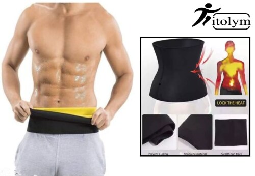 Buy FITOLYM Unisex Hot Body Shaper Neoprene Slimming Belt Tummy Control ...