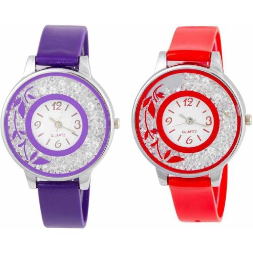 Buy Splazos Analog Bandhan Purple, Red Dial Multi-color Strap Watch For ...