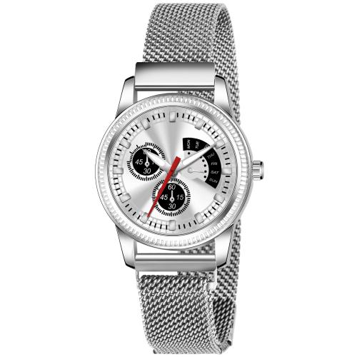 Buy Talgo Analogue Sliver Dial Watch and Sliver Magnet Strap Wrist ...