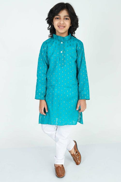 Buy Vesham Boys Multi Color Printed Cotton Blend Single Ethnic Sets ...